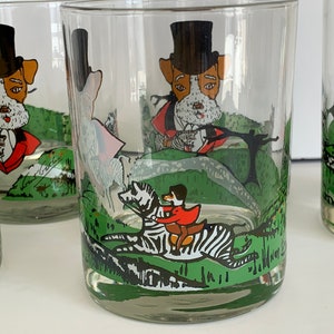 Gant Gaither 6 Signed Hand Painted Zoophisticates Whimsical Drinking ...