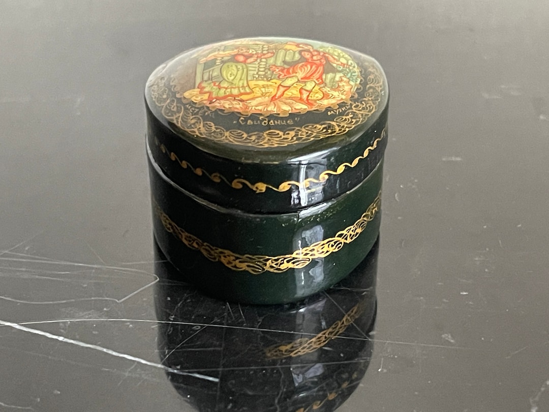 Russian Hand Painted Decorative Signed Lacquer Box - Etsy