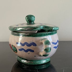 Vintage Italian ICS Ceramic Gambone Era Hand Painted Marine Motif ...