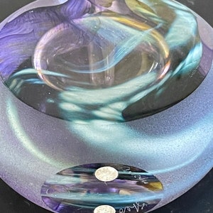 Andrew Shea Faceted Purple Blueish Swirl Decorative Perfume Bottle - Etsy