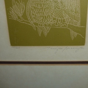 Jennifer Berringer Signed and Framed Print Owls Numbered 159/200 - Etsy