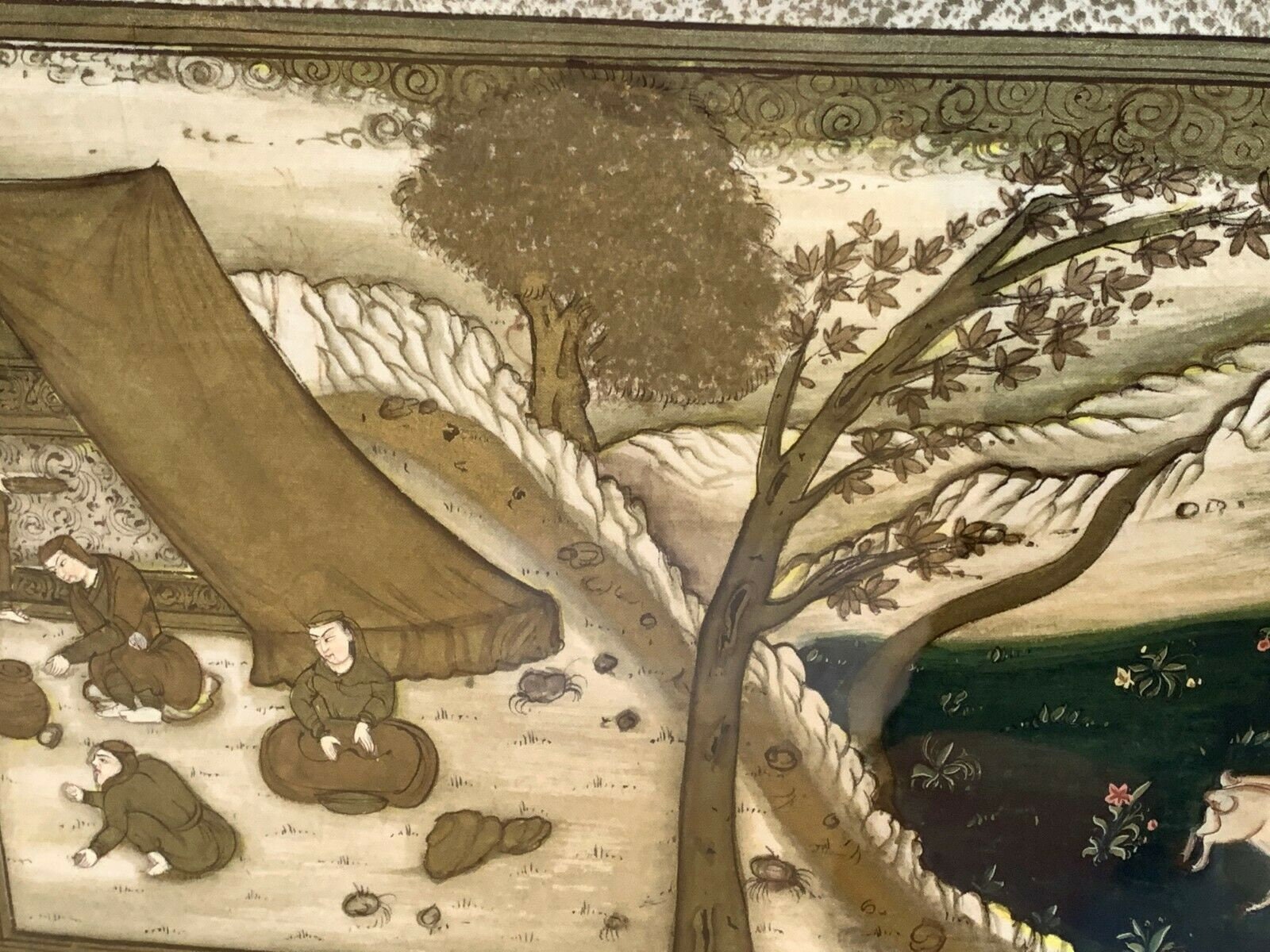 Impressive Vintage Ottoman Islamic Scene Framed Painting on | Etsy