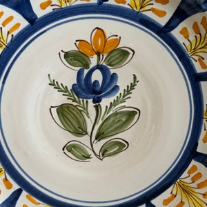 Vintage Spanish 12 3/8" Hand Painted Ceramic Wall Plate Spain - Etsy