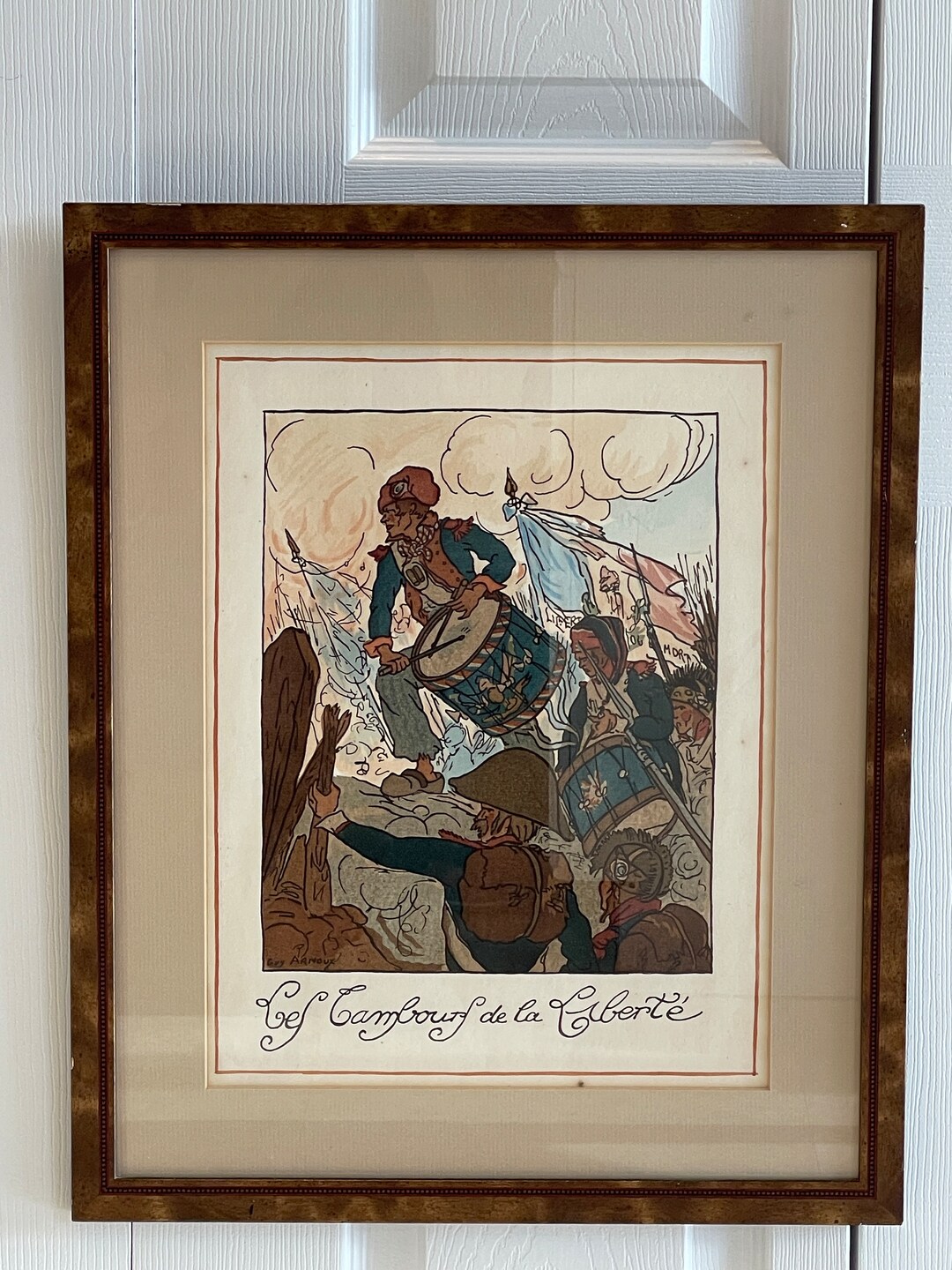 Guy Arnoux (french, 1886-1951) Les Tambours De La Liberté Lithograph - Etsy