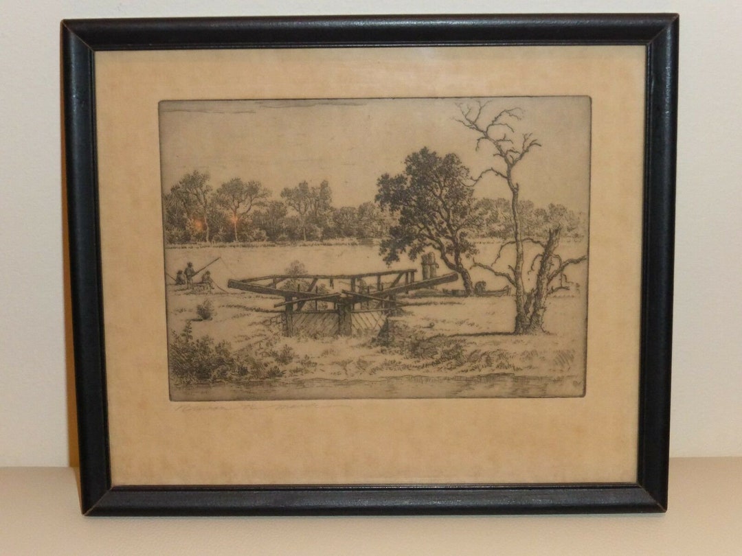 Benson Moore (american, 1882-1974) Georgetown, Washington Aquatint ...