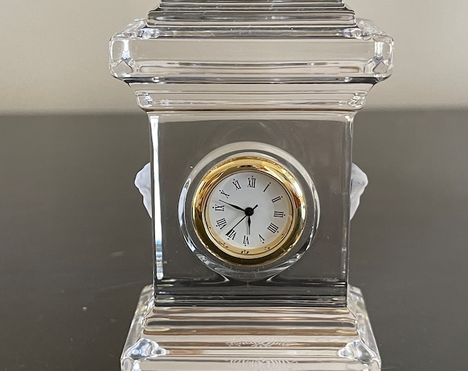 Versace Medusa Rosenthal 3 Crystal Table Desk Clock - Etsy