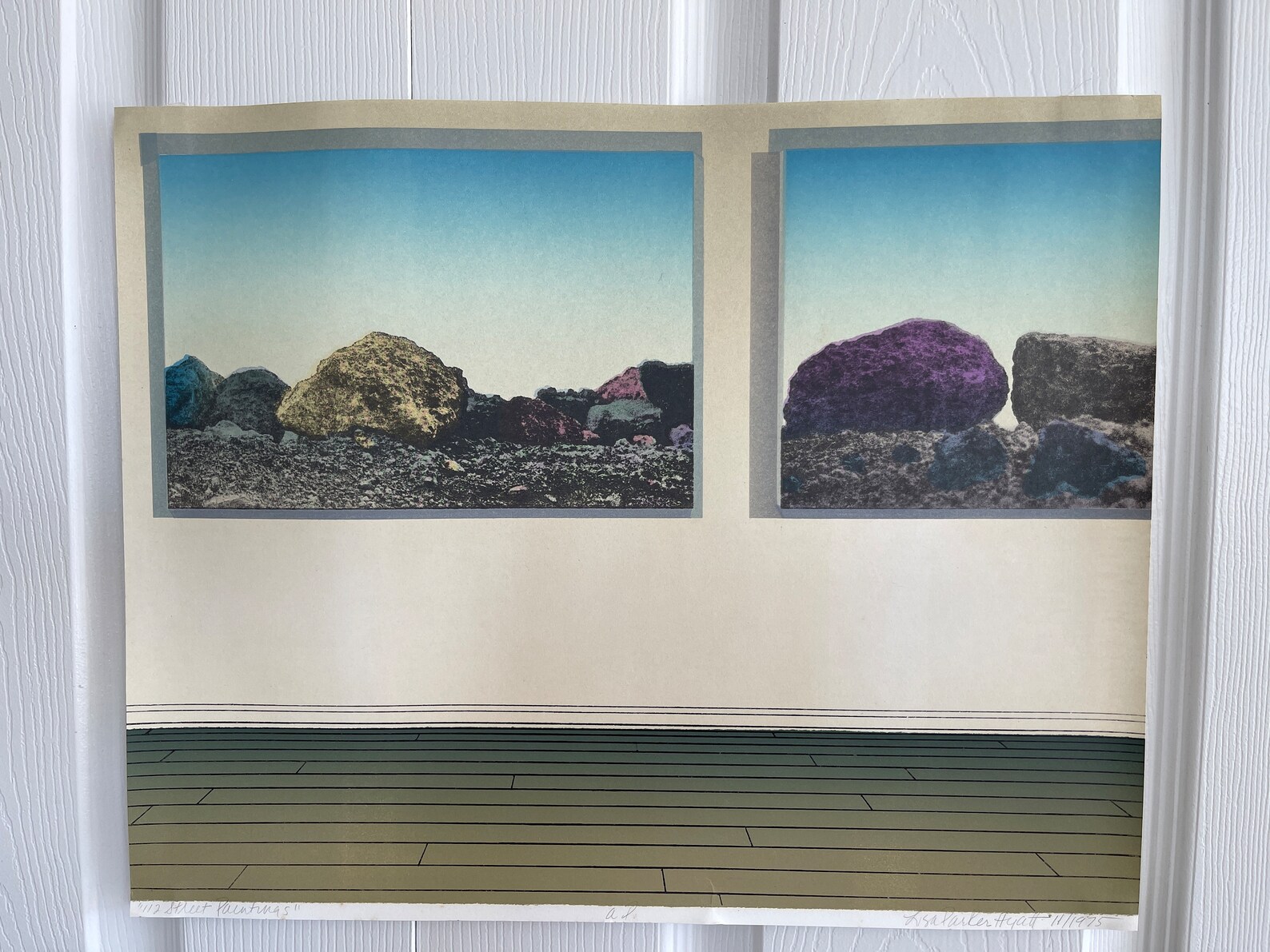 Lisa Parker Hyatt (b. 1949) 1975 Artist Proof "112 Street Paintings ...