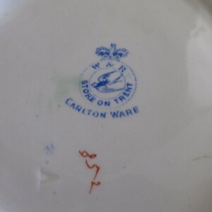 Antique Carlton Ware 1894-1926 Hand Painted Scalloped Shell Dish - Etsy