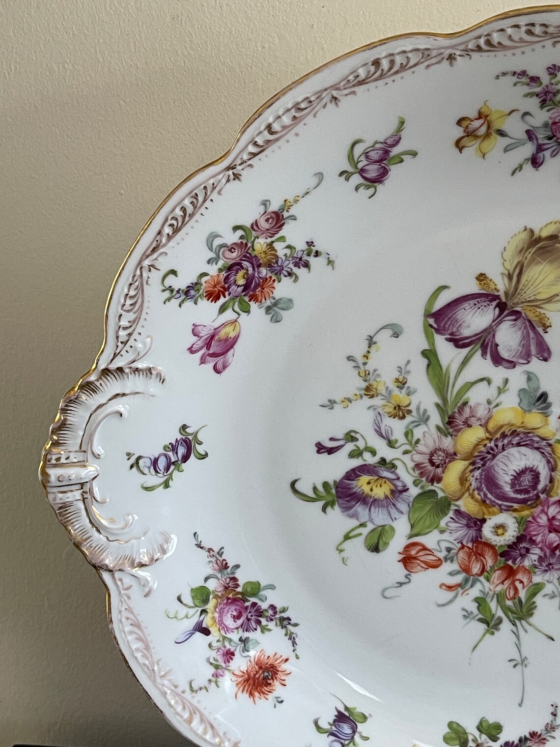 Antique Dresden Franziska Hirsch 1901 - 1914 Mark 12 3/8" Porcelain ...