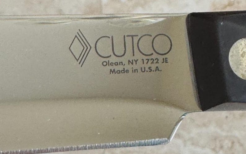 Cutco Set of 5 Knives With Classic Black Thermo‑resin Handles - Etsy