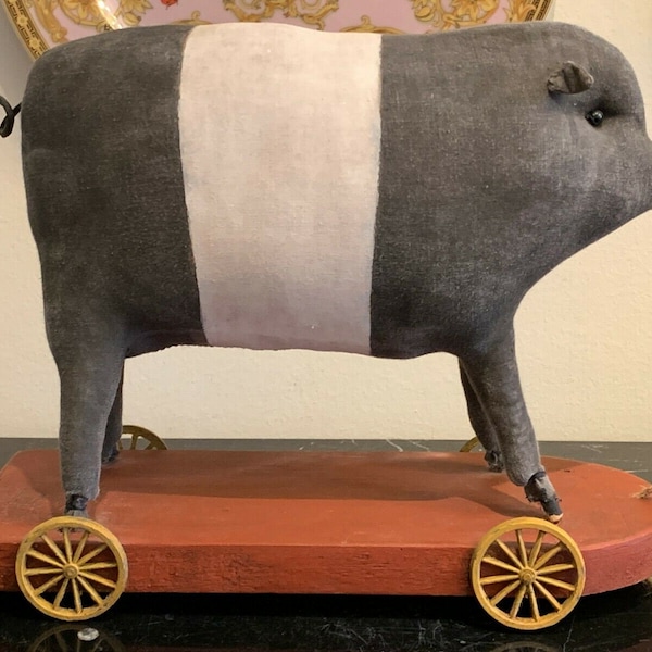 Pig Pull Toy - Etsy