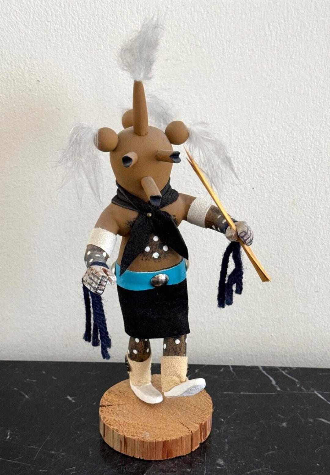 Native American 8" Tall Hopi Mud Head Kachina Signed by A. Smith - Etsy