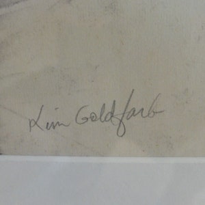 Listed American Artist Kim Goldfarb Signed Mixed Media Painting - Etsy