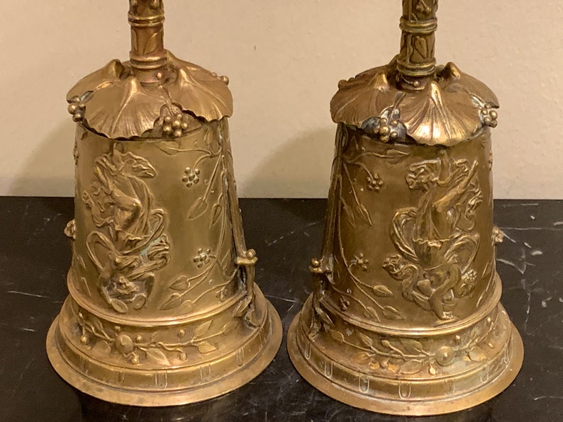 Antique Pair of French Bronze Art Nantique Pair of French - Etsy