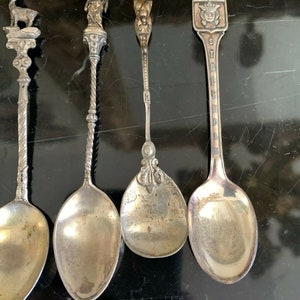 Vintage 31 Silver Souvenir Spoons and 4 Forks 363 Grams - Etsy