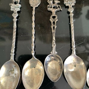 Vintage 31 Silver Souvenir Spoons and 4 Forks 363 Grams - Etsy