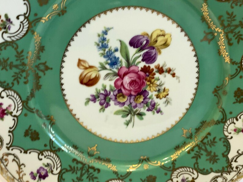 Vintage Bohemia Dinner Cabinet Plate Made in Czechoslovakia - Etsy