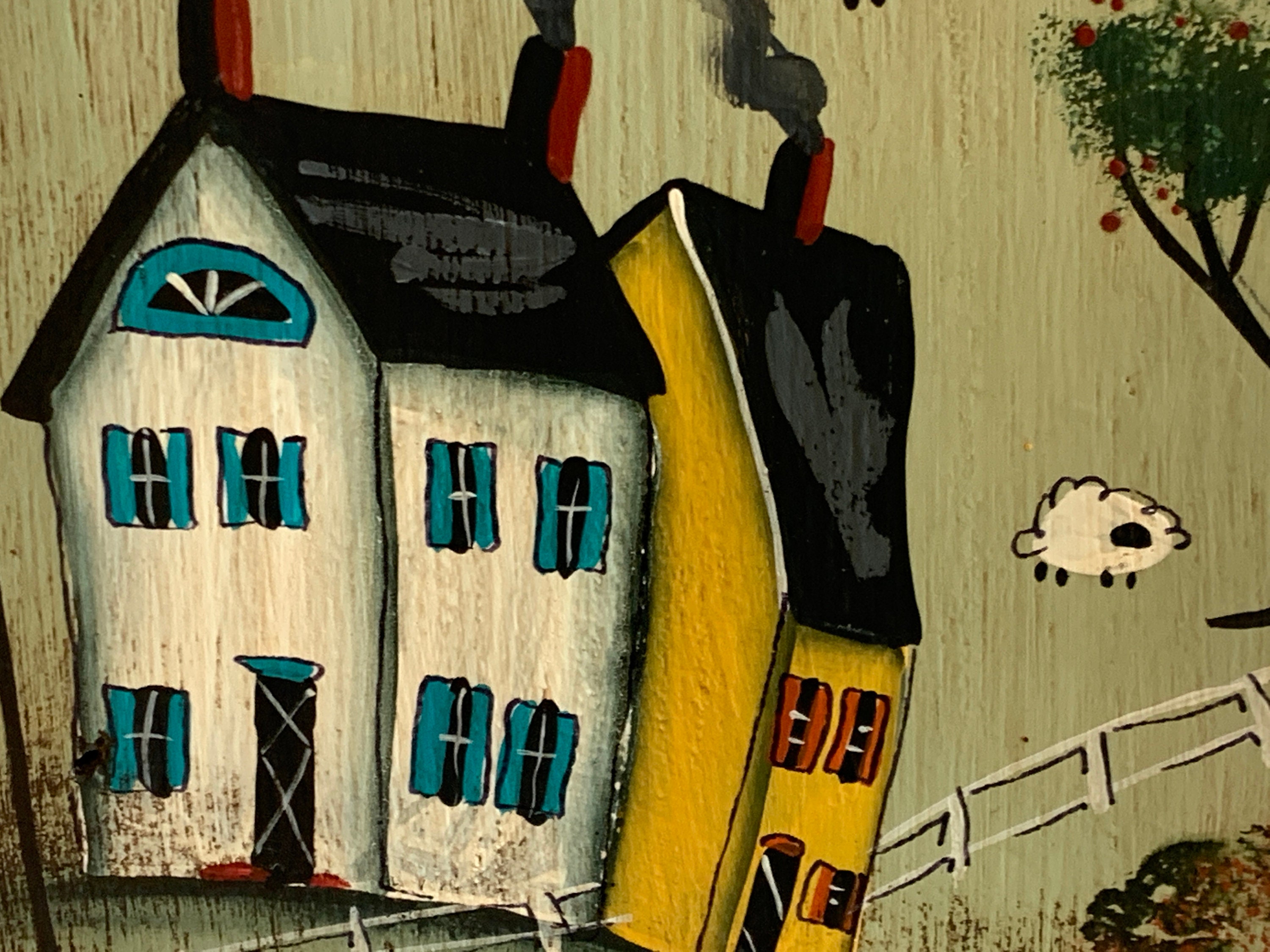 Impressive Original Bonnie Grilli Pennsylvania Folk Art - Etsy