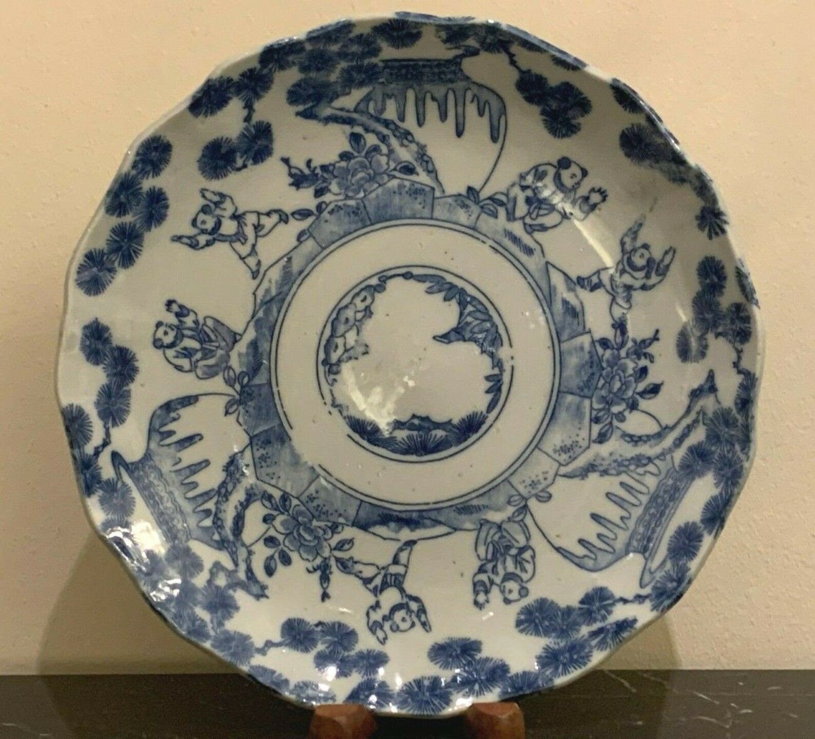 Impressive Antique Chinese Blue & White Figural Vases and | Etsy