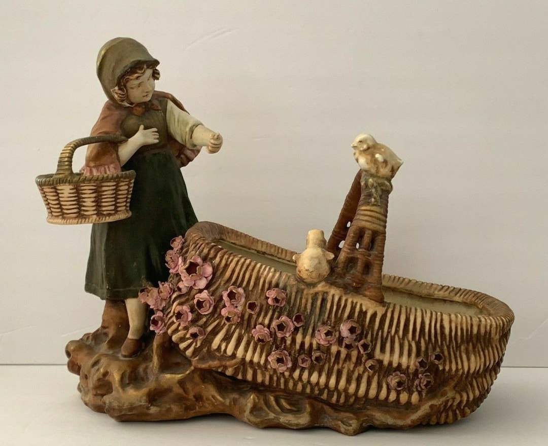 Impressive Antique Austrian Amphora Teplitz Art Nouveau Figurine - Etsy