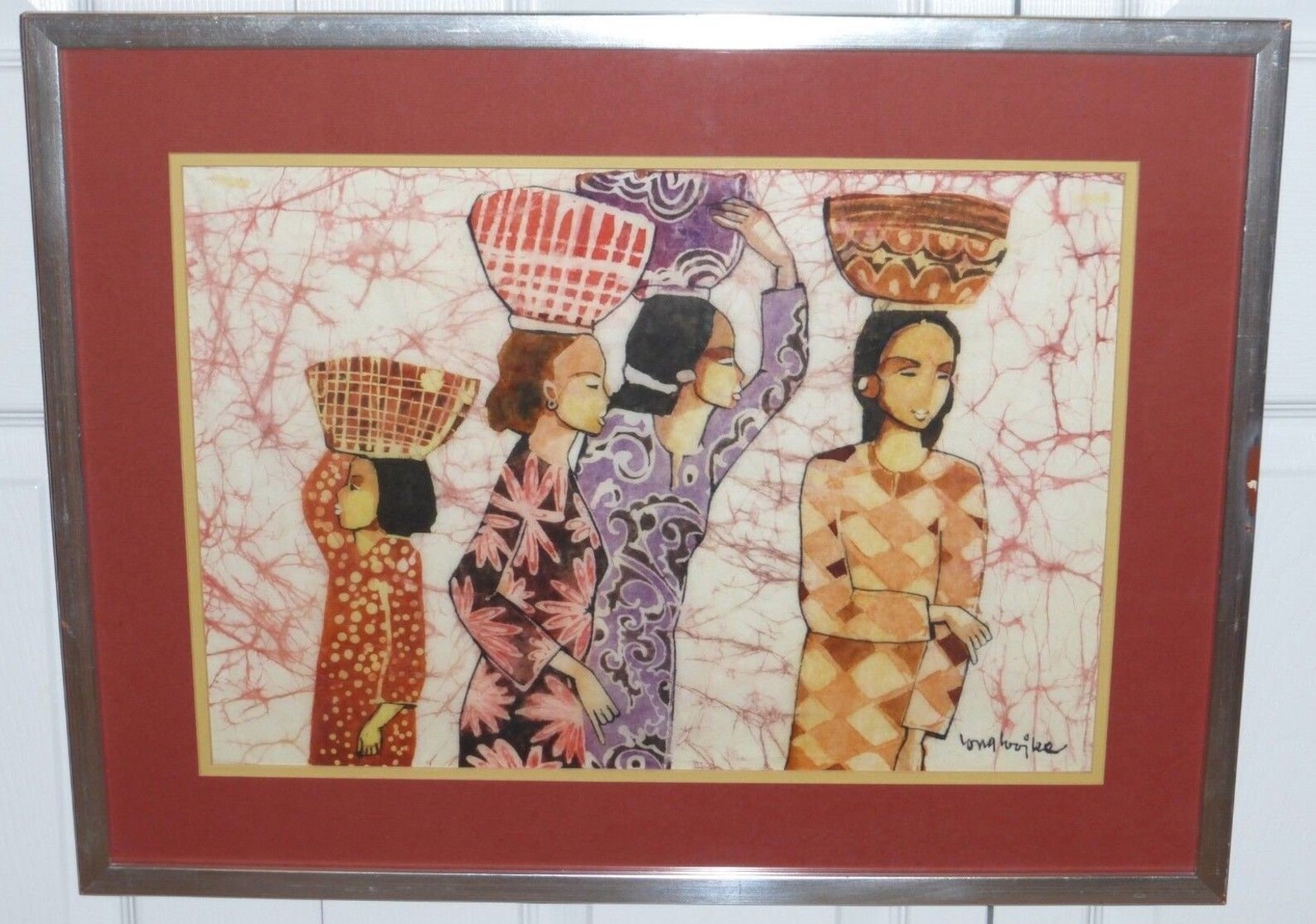 Listed Malaysian Artist Lee Long Looi Watercolor Painting on Rice Paper ...