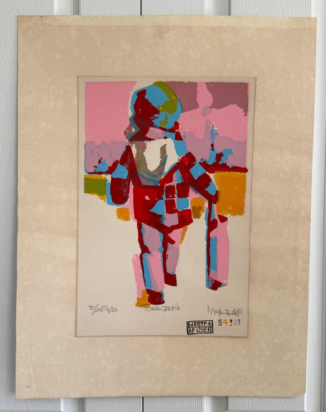 Puerto Rican Artist Roberto Moya 1976 Serigraphy Signed Printed Edition ...