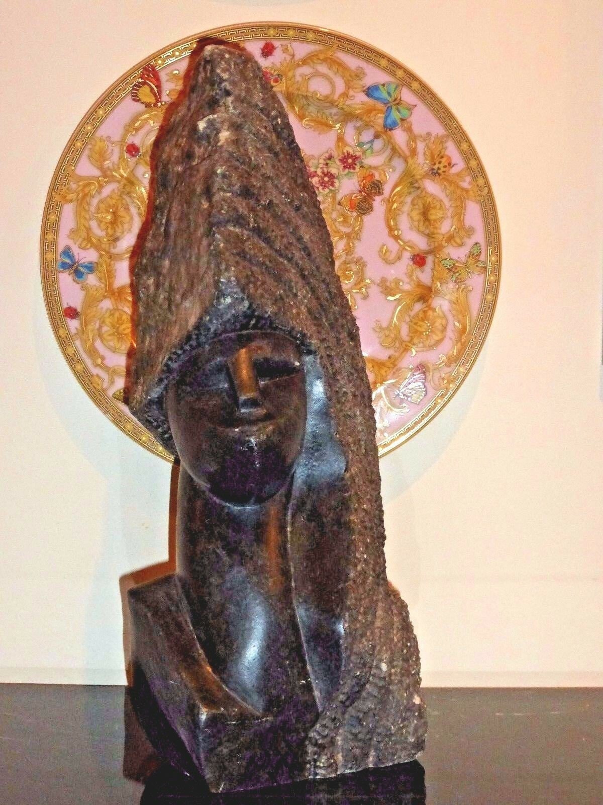 Large and Heavy Carved Rock Statue Art Sculpture 16 1/8" High - Etsy