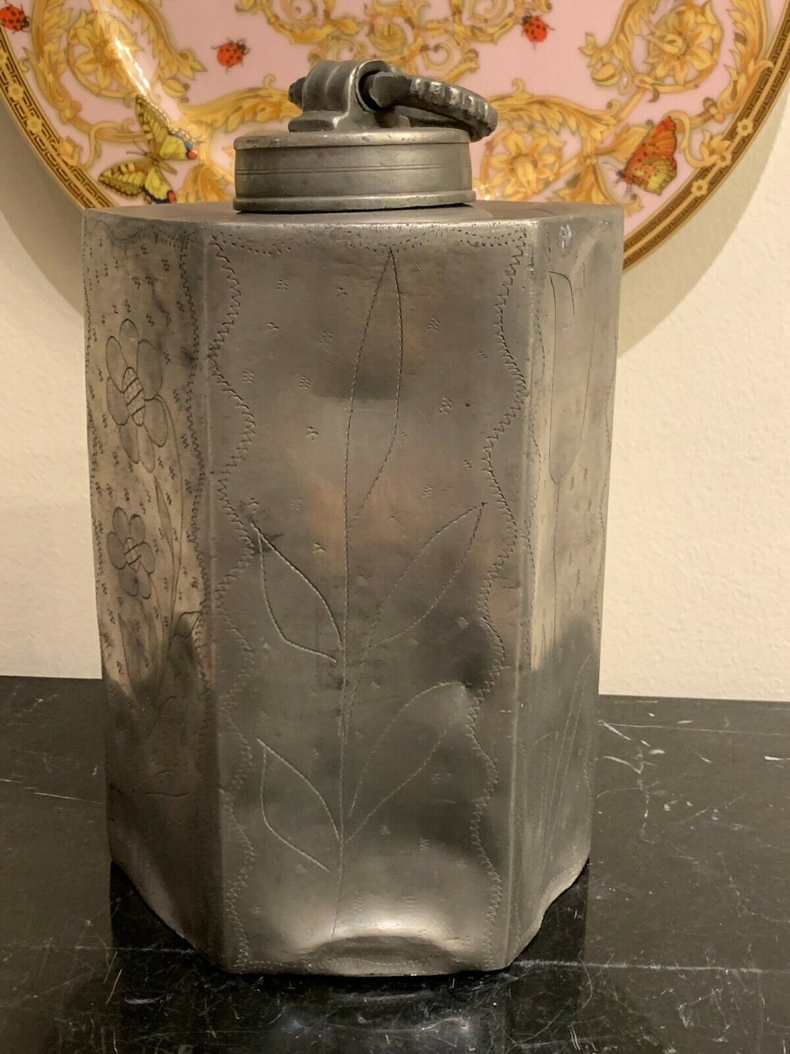 Rare and Exceptional Large Antique Hexagonal Screw Top Lidded - Etsy