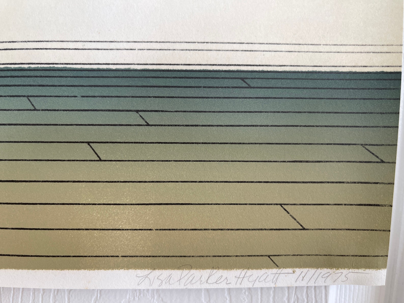 Lisa Parker Hyatt (b. 1949) 1975 Artist Proof "112 Street Paintings ...