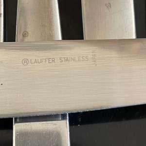LAUFFER Bedford Japan Vintage Set of 10 Stainless Steel Knives & 1 ...