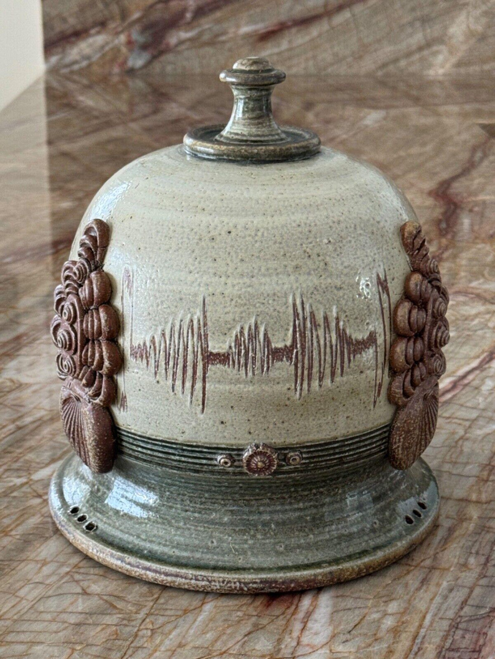 Dale Raddatz Poplar Creek Pottery 1974 Large 11" Salt Glazed Stoneware ...