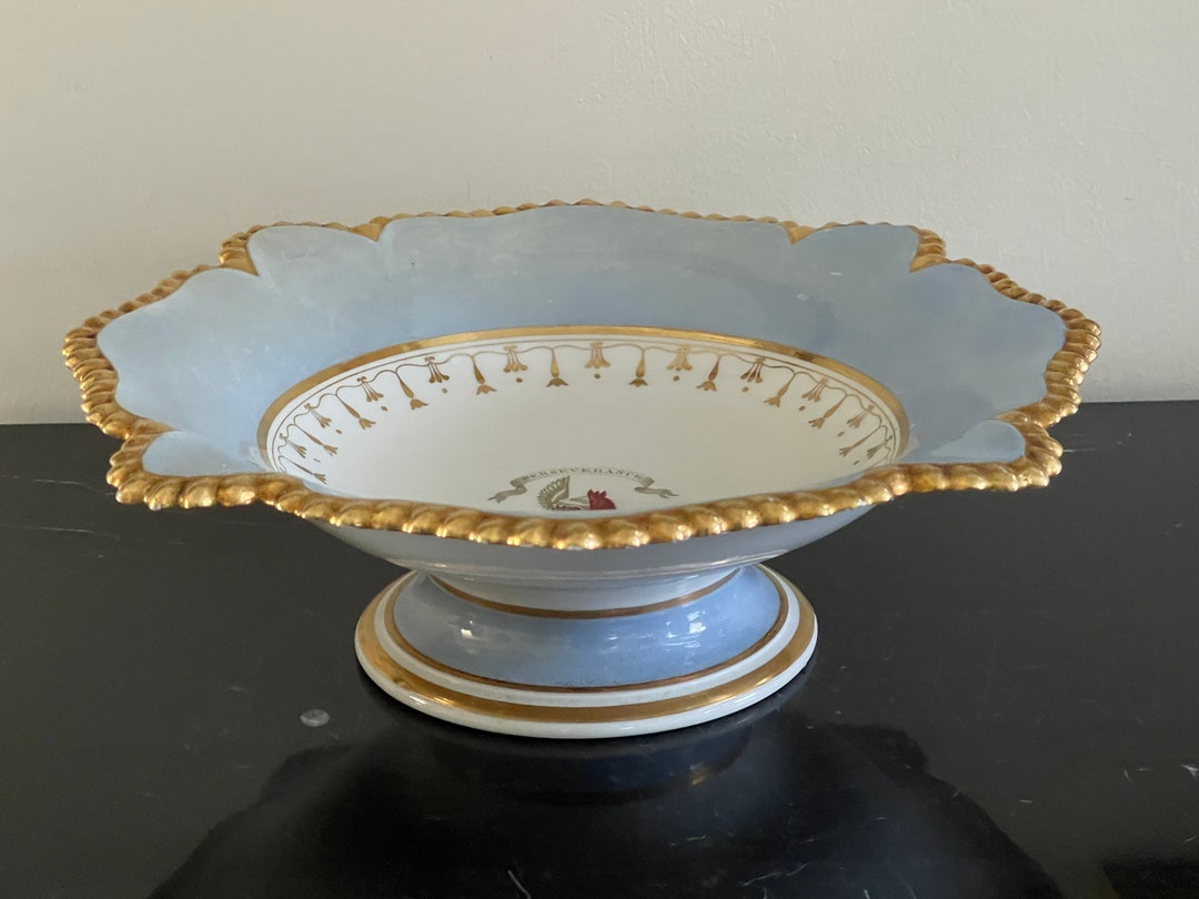 Antique 1800's Barr Flight Barr Worcester FBB Armorial Compote Bowl ...