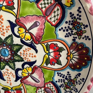 Mexican Talavera Hand Painted Relief Decor 18 3/4" Wall Plate ...