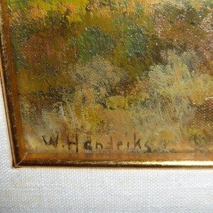 Listed Dutch Artist Willem Hendriks (1888 - 1966) Framed Oil Painting ...