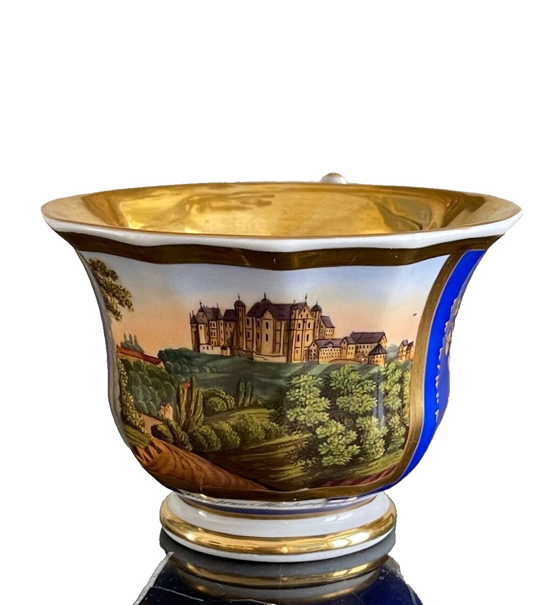 Antique KPM 1835 Mark Topographical Marburg Germany Porcelain Cup * - Etsy