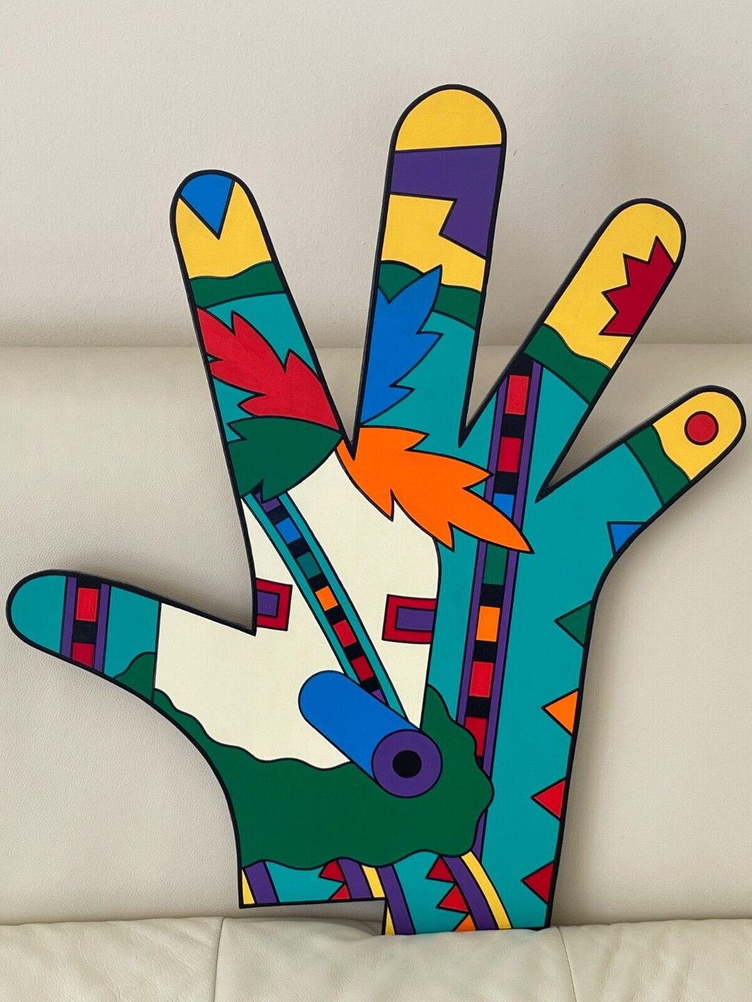 Vintage Tavlos 1996 Kachina Gimme Five Series Art Painting on Board - Etsy