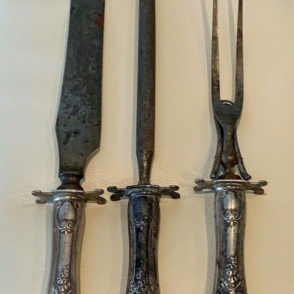 Antique Carving Set - Etsy