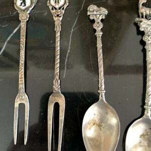 Vintage 31 Silver Souvenir Spoons and 4 Forks 363 Grams - Etsy