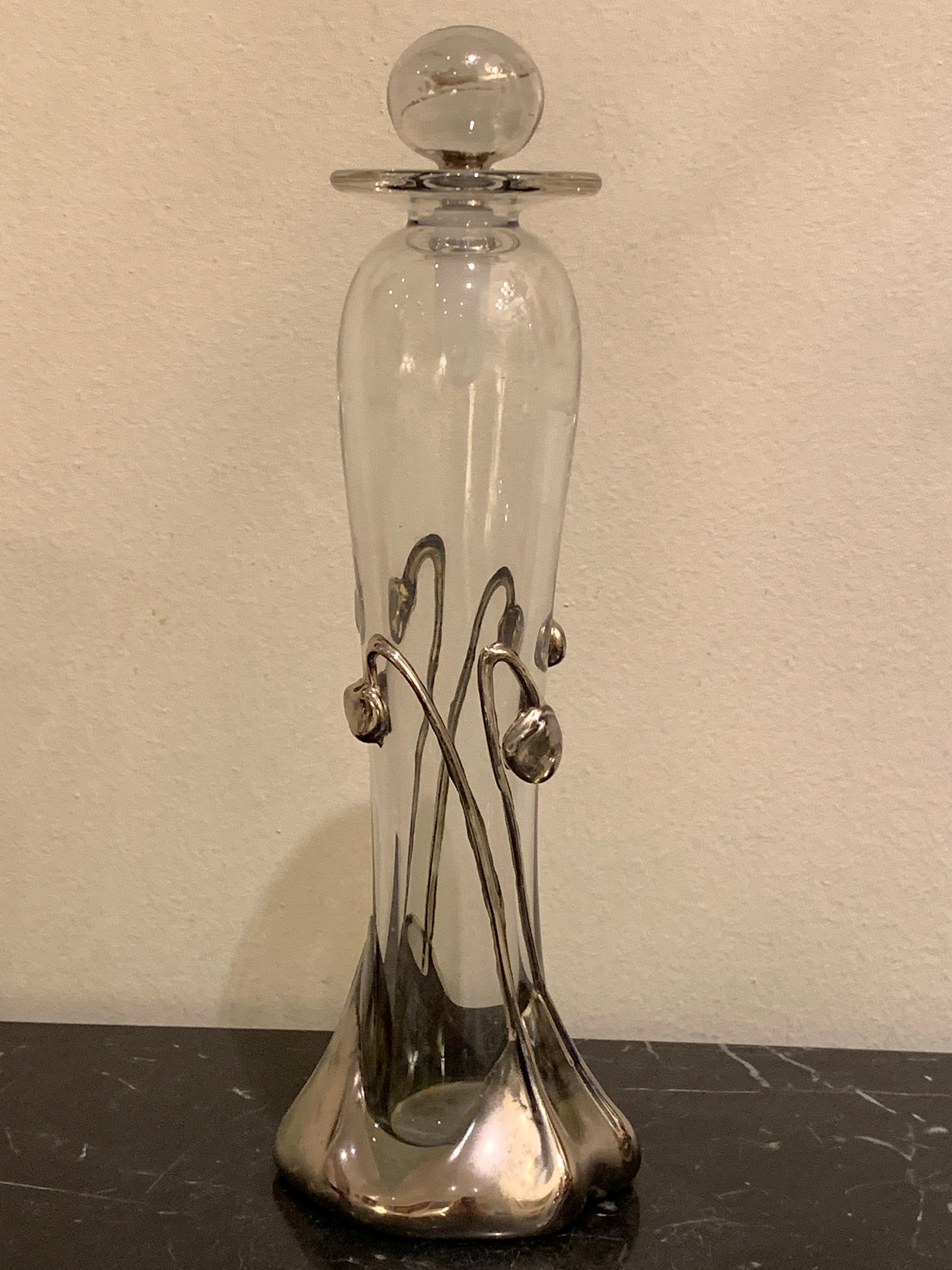 Vintage Wayne Filan Signed 1991 Platinum Overlay Glass Perfume - Etsy