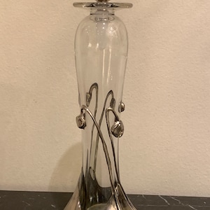 Vintage Wayne Filan Signed 1991 Platinum Overlay Glass Perfume Bottle ...