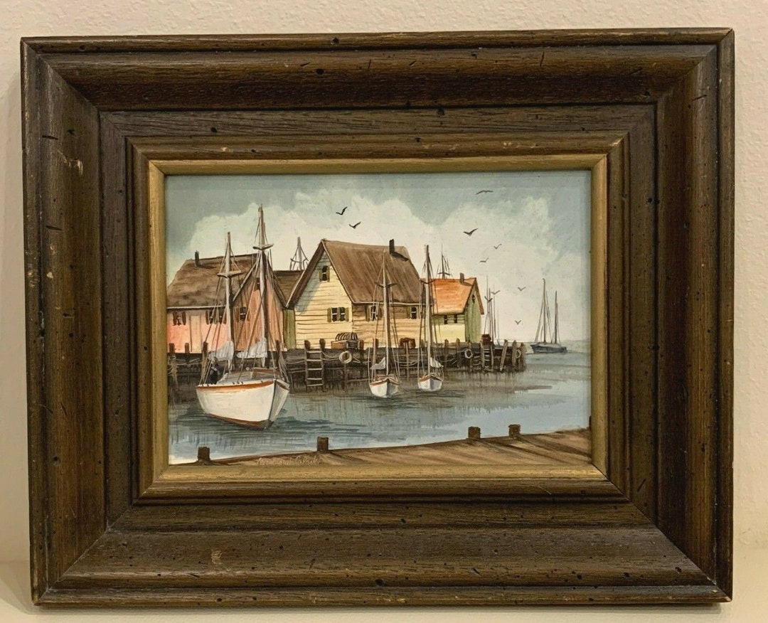 Jan Ward Calaski Original Framed Oil Painting on Board - Etsy