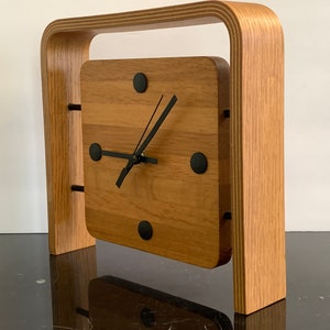 Mid Century Danish Scandinavian Teak Wood Clock - Etsy