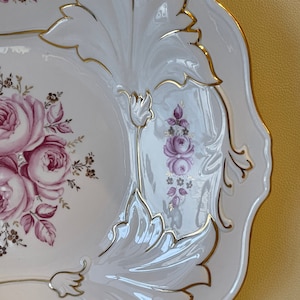 Weimar Porcelain Germany Jutta Pattern Pink Flowers 12.5 - Etsy