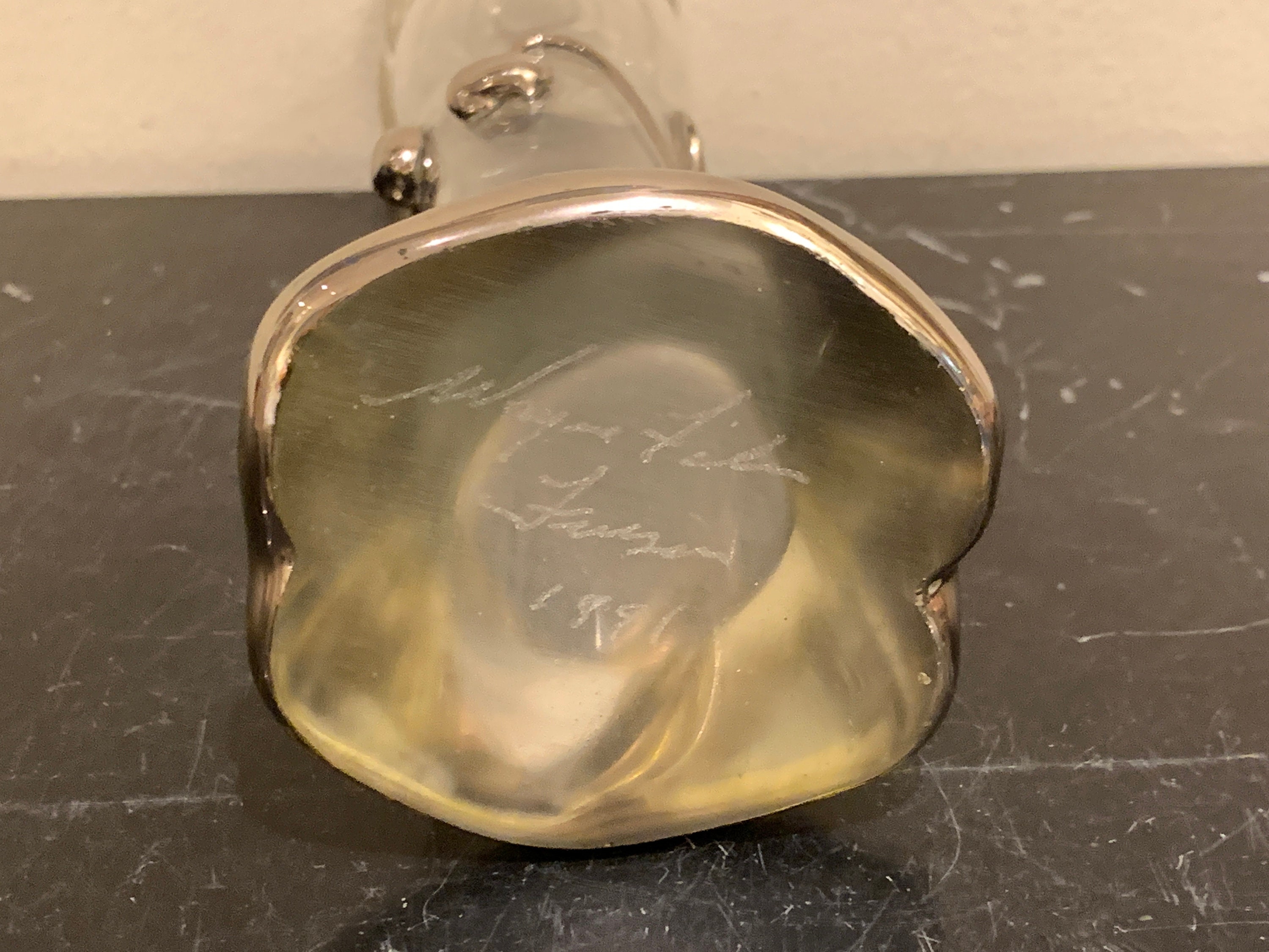 Vintage Wayne Filan Signed 1991 Platinum Overlay Glass Perfume - Etsy
