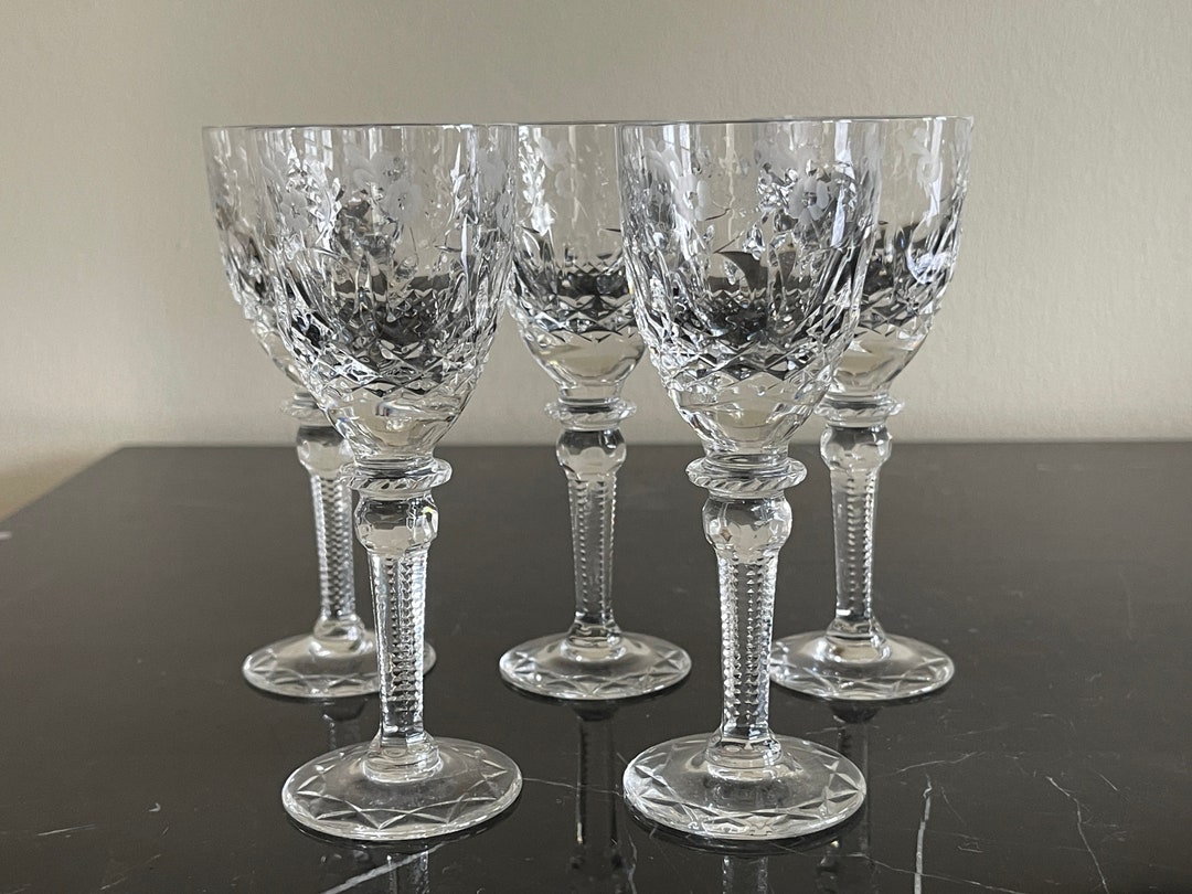 Rogaska Crystal Gallia Pattern Cordial Glasses Set of 5 - Etsy