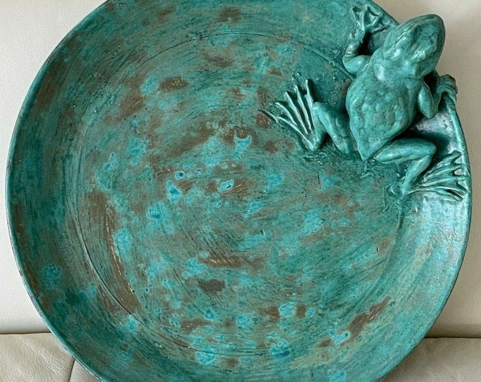 Impressive Large Thomas Mccanna Ceramic Frog Wall Plate - Etsy