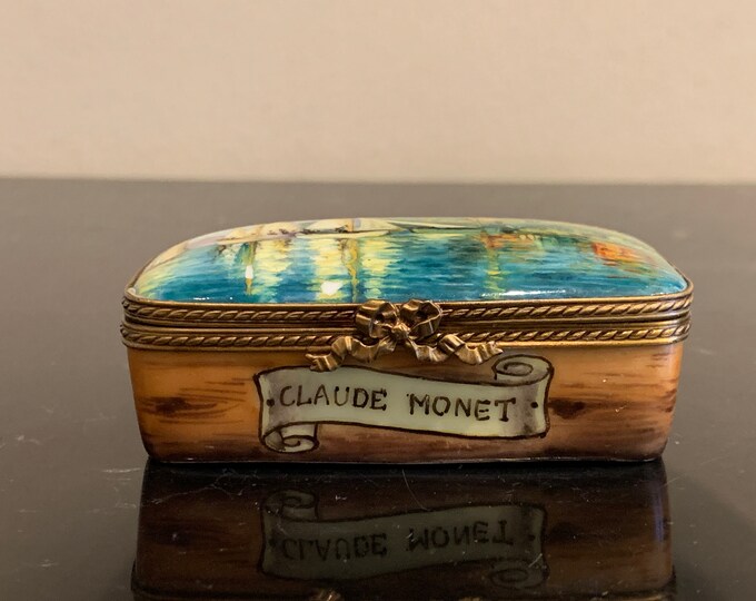 Limoges A.M.R. Claude Monet Porcelain Trinket Box - Etsy