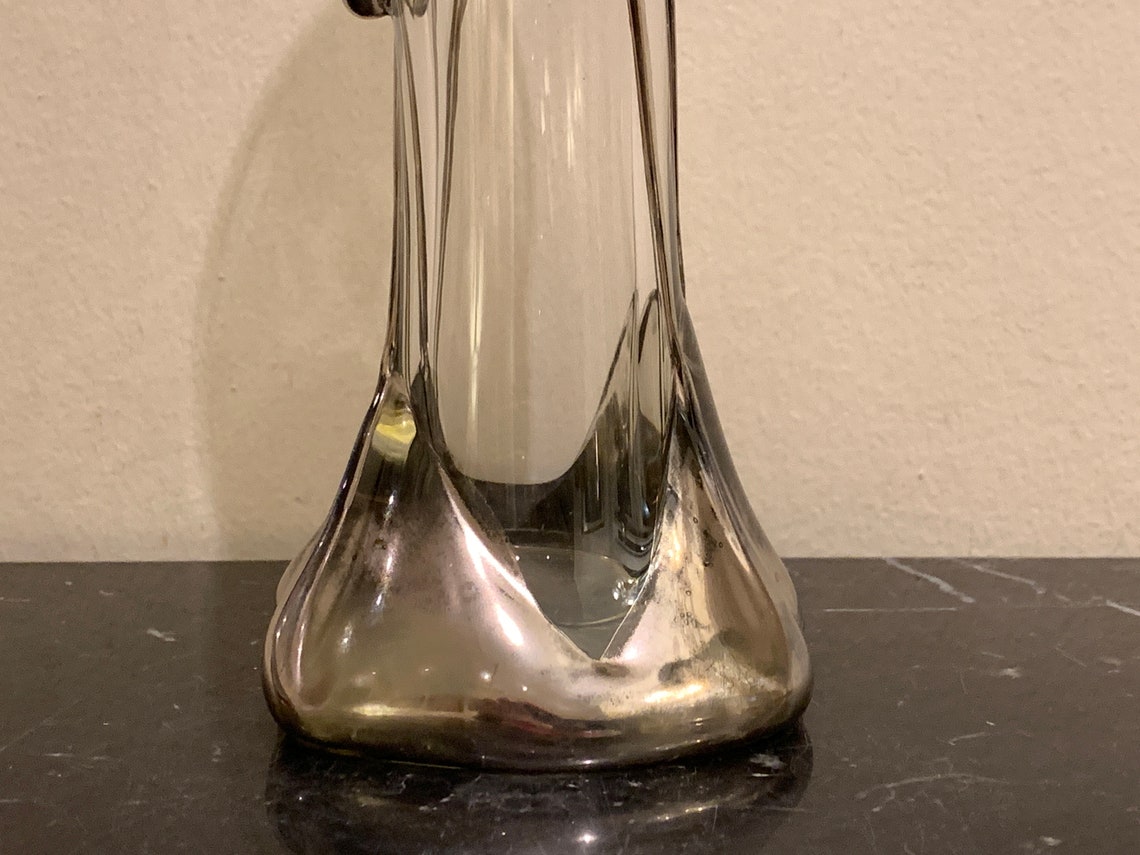 Vintage Wayne Filan Signed 1991 Platinum Overlay Glass Perfume - Etsy