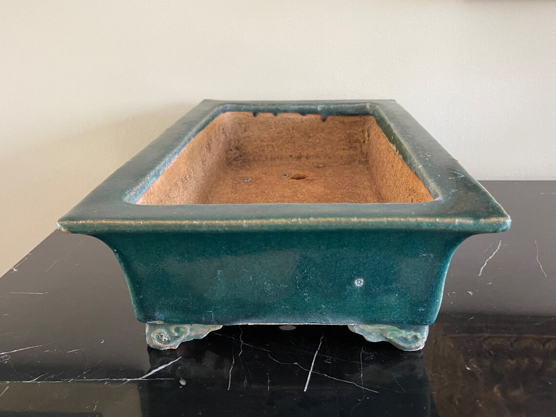 Vintage Japanese Bonsai Tree Pottery Jardiniere Pot Planter - Etsy