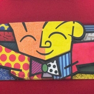 Romero Britto the Hug 1993 Impressively Framed and Heavy Rare 3D Style ...